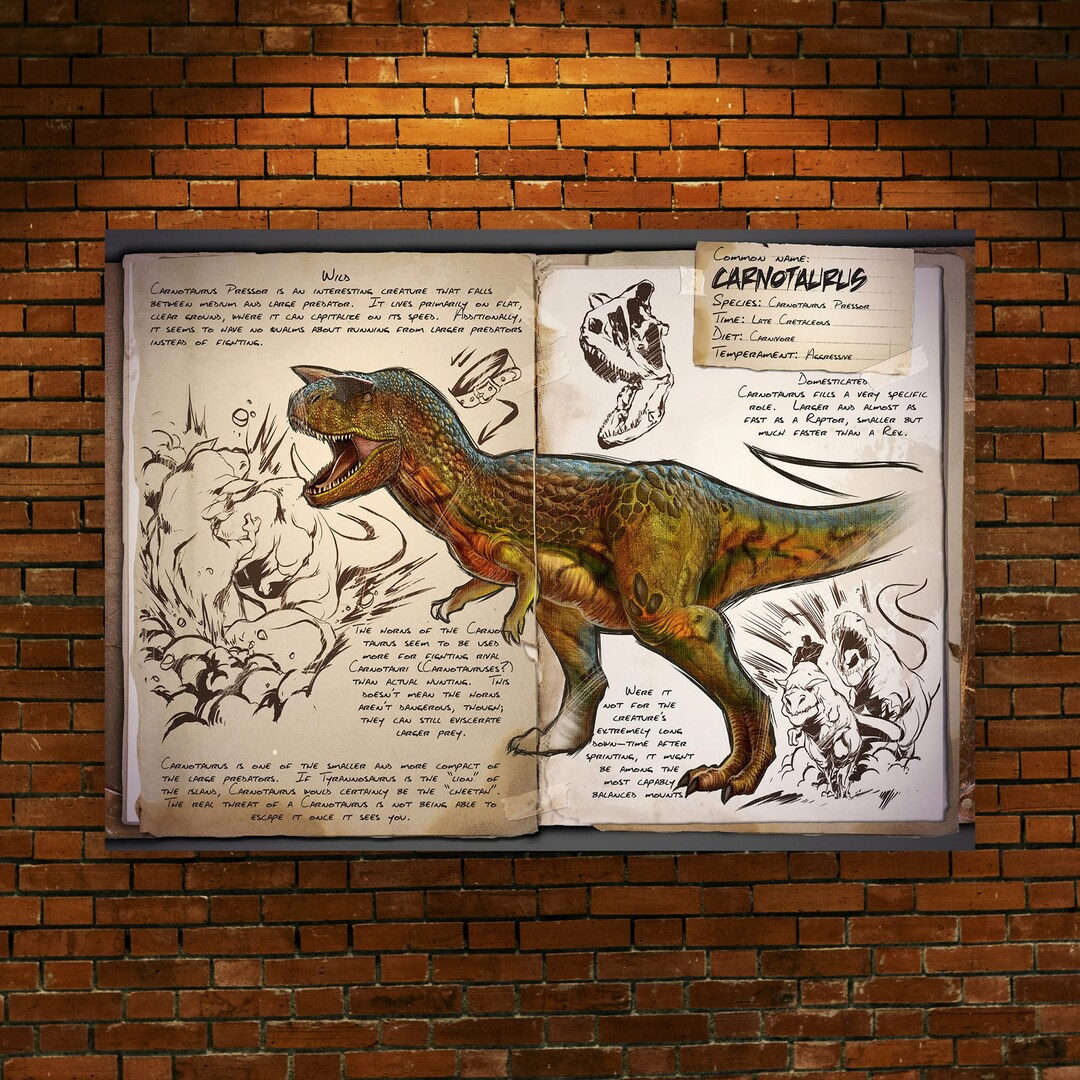 ARK Poster ARK: Survival Evolved Game Poster Print Custom Gaming Canvas ...