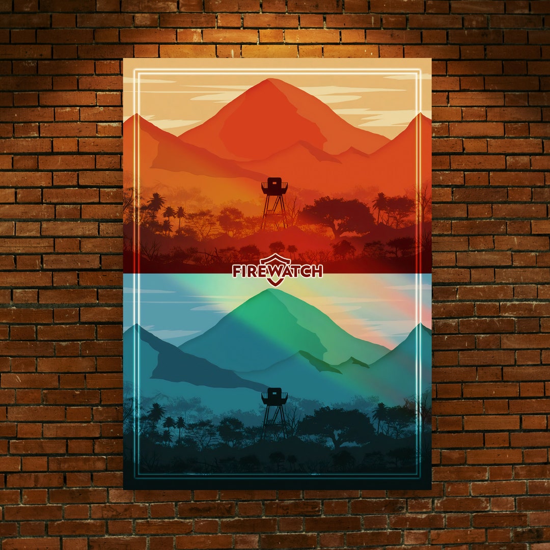 Firewatch Poster Game Poster Print Custom Gaming Canvas Gaming Room ...