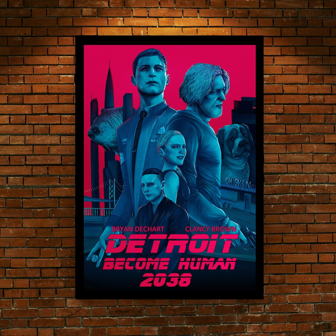 Detroit Poster Detroit: Become Human Game Poster Print Custom Gaming ...