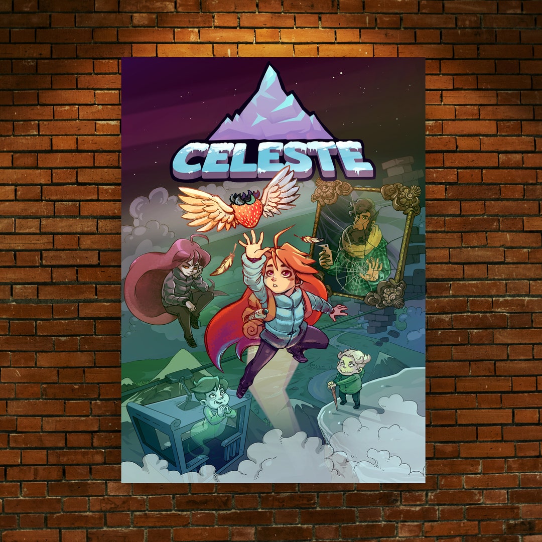 Celsete Poster Celsete Madeline Game Poster Print Custom Gaming Canvas ...