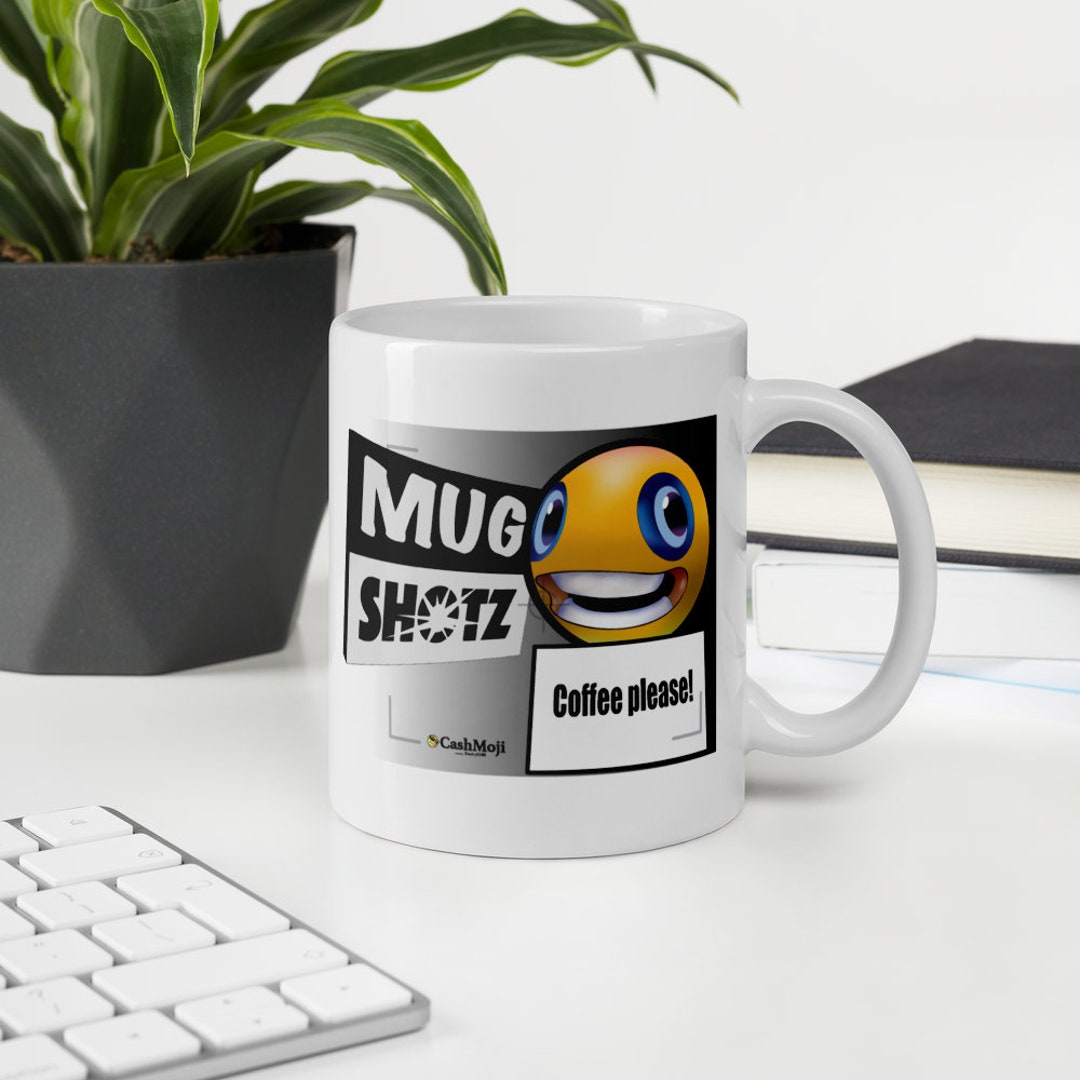 Mug Shotz With Moji Design - White Glossy Mug - Etsy