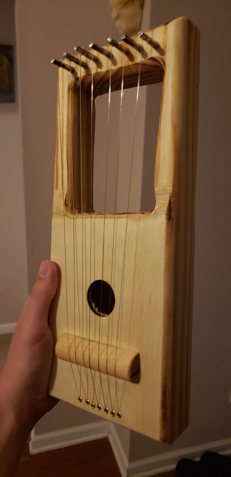 Hollow Lyre Harp - 7 String - Etsy