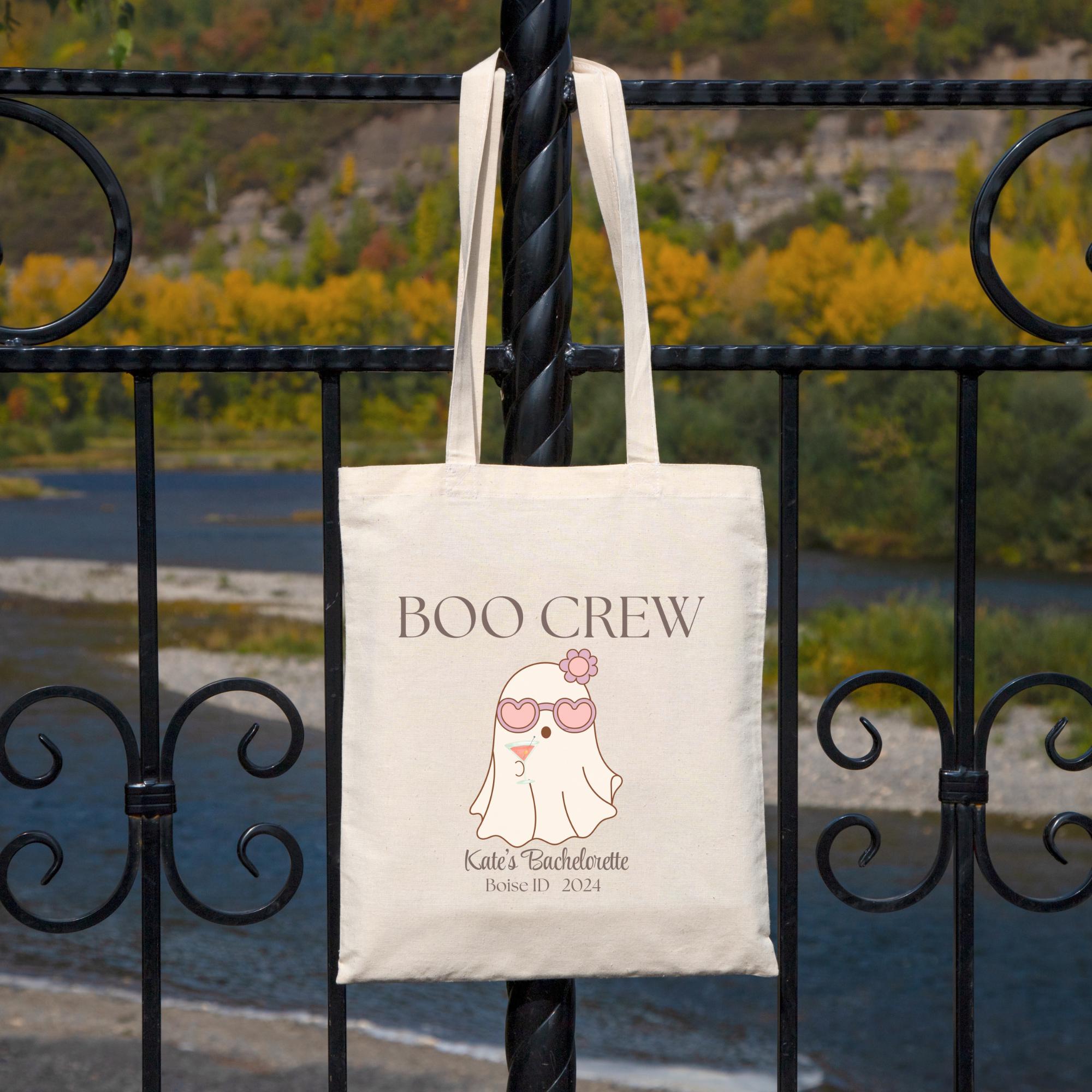 Ghost Bachelorette Custom Tote Bag, Spooky Bachelorette Bag, Halloween ...