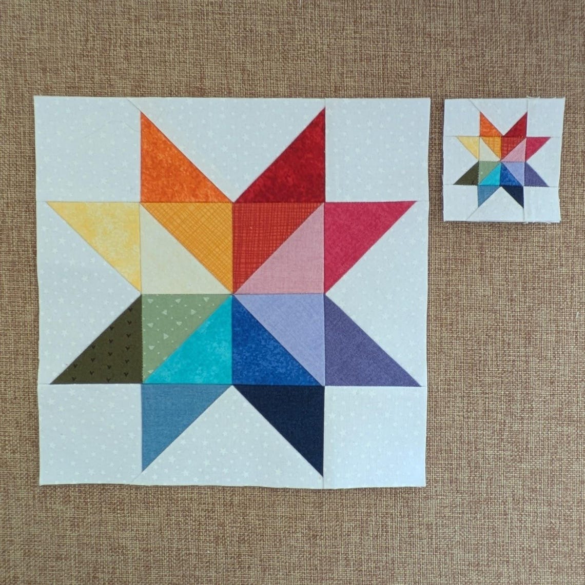 Sawtooth Star With Pinwheel Quilt Block, FPP Templates (PDF Pattern), 6 ...