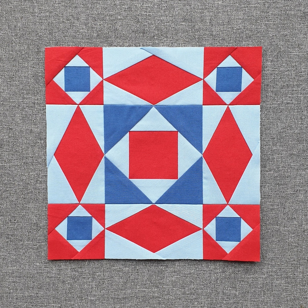 Storm at Sea Block FPP Templates, 3 Sizes, 2 Layout Options (PDF ...