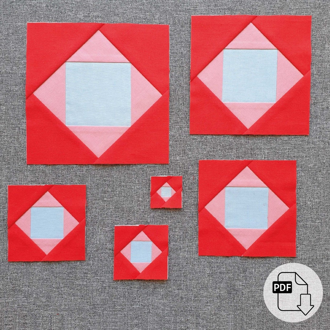 Economy Block FPP Templates: 6 Sizes, 1" to 6" (PDF Pattern) - Etsy