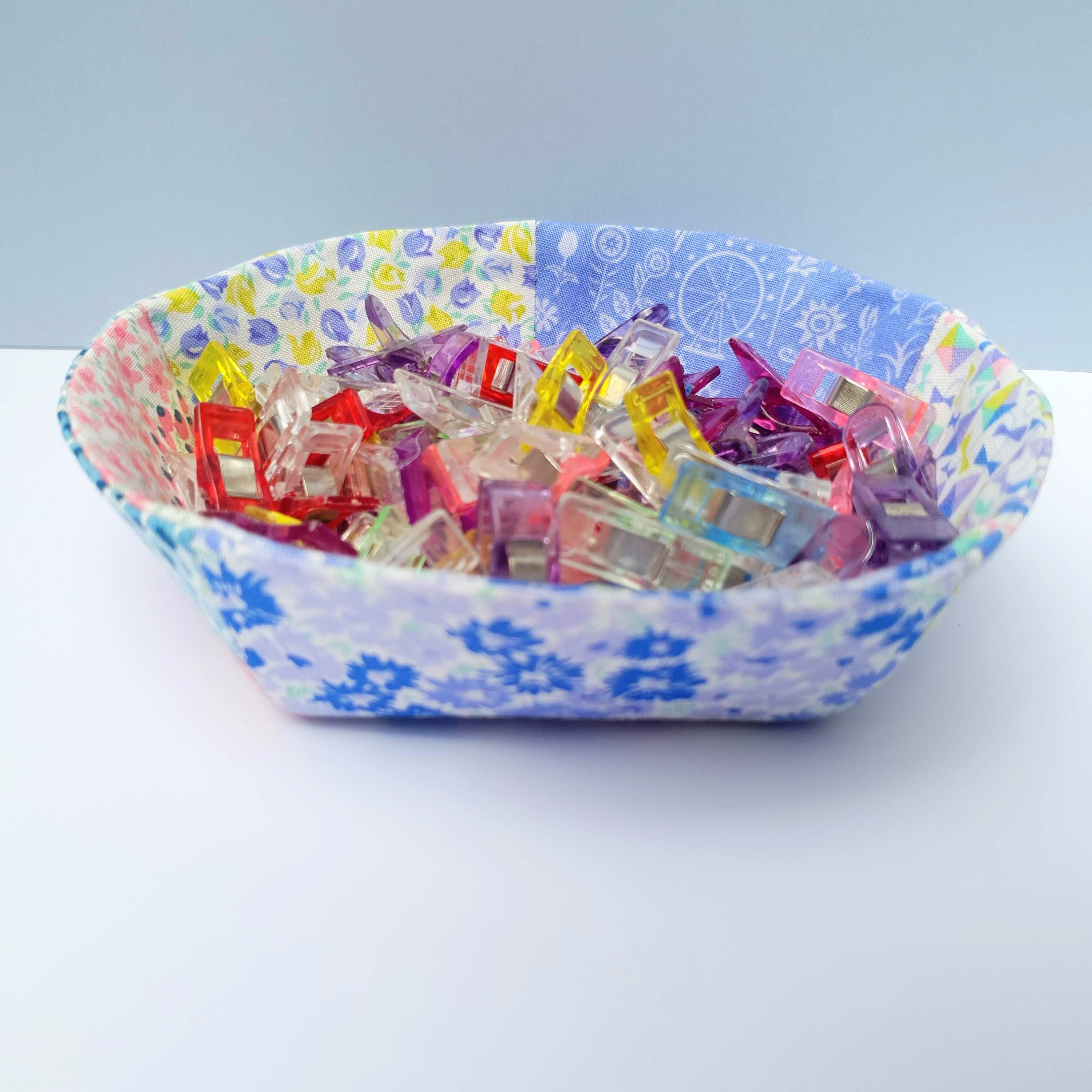 Keep It Tidy Bowl Pdf Pattern, Fabric Bowl Made Using English Paper ...