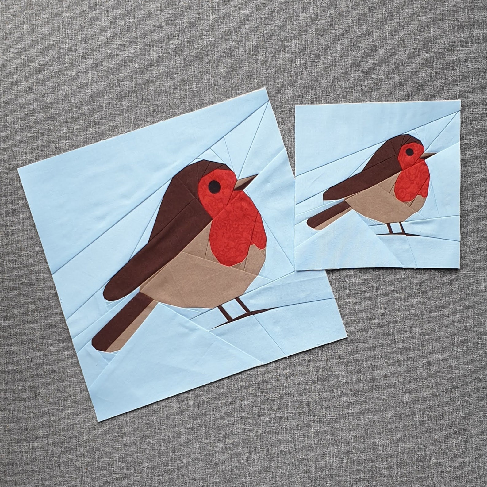 Robin FPP Quilt Block Pdf Pattern in 2 Sizes - Etsy