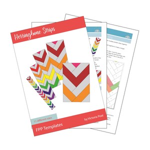 Herringbone/prairie Braid Strips for Foundation Paper Piecing (FPP), 11 ...