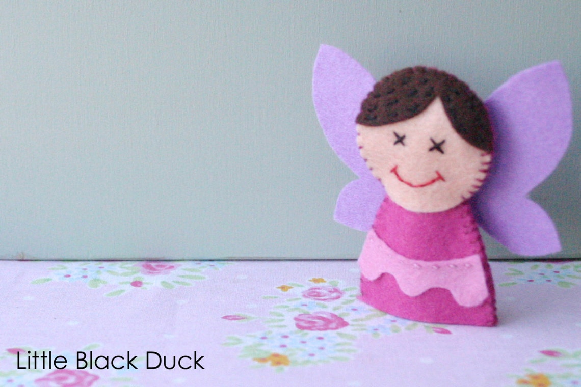 Pattern: Fairy Felt Finger Puppet - Etsy UK