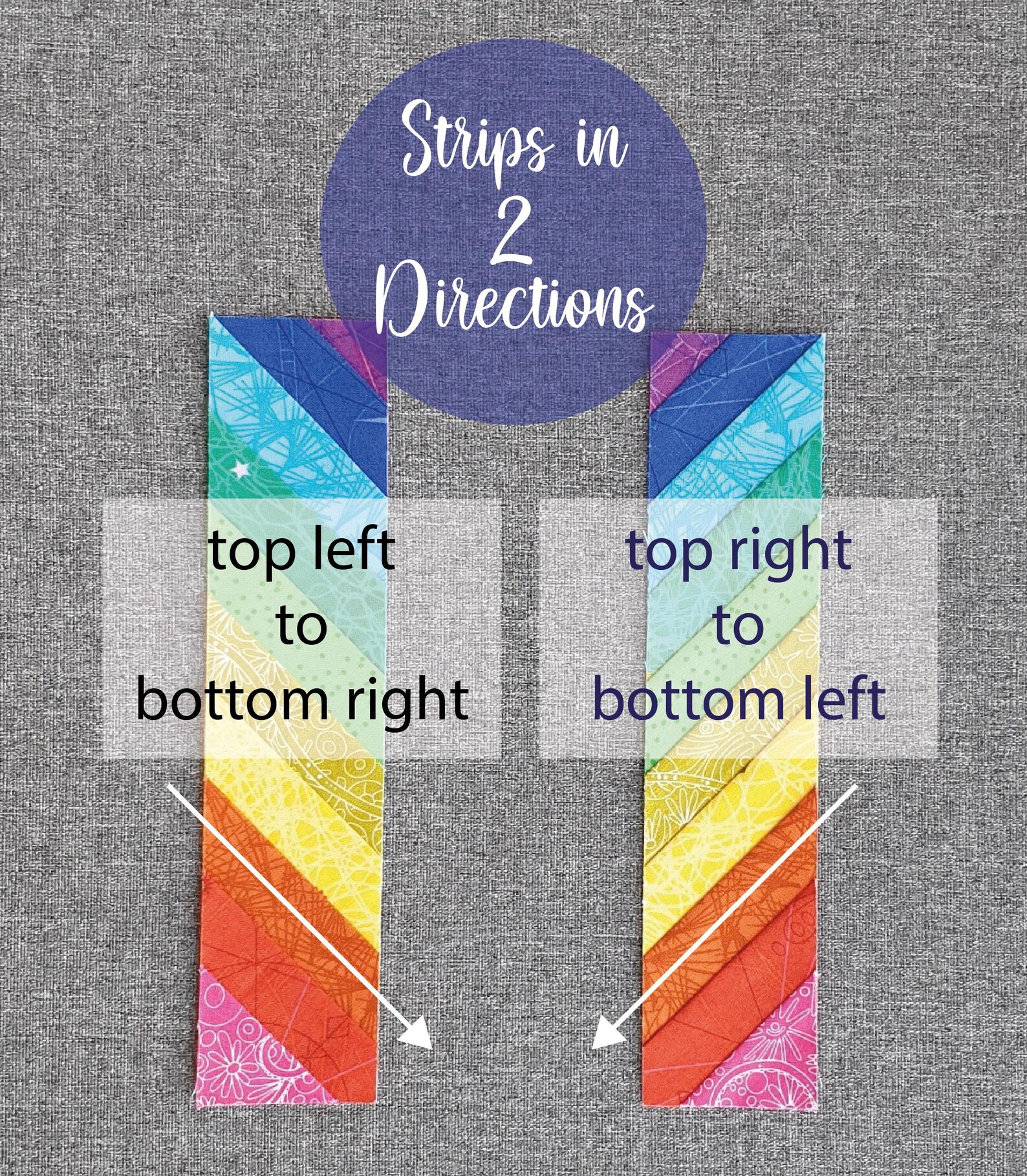 Diagonal Stripes Strips for Foundation Paper Piecing (FPP), 11 Template ...