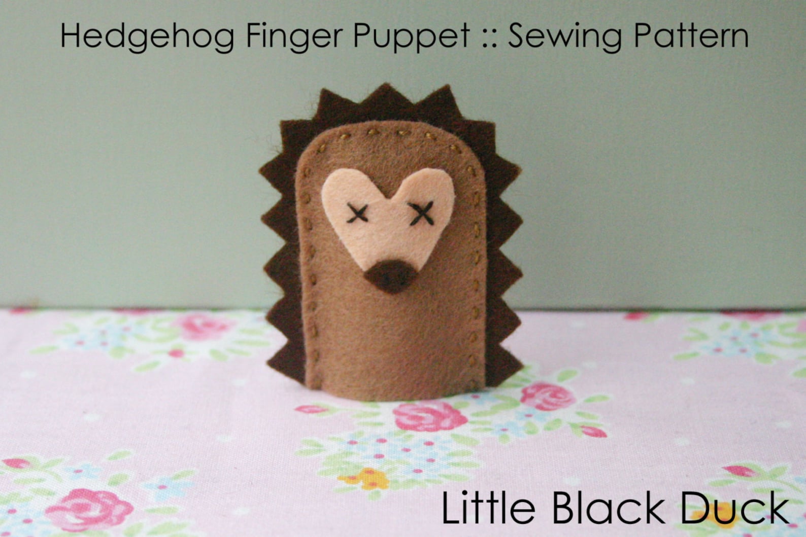 Pattern: Hedgehog Felt Finger Puppet - Etsy
