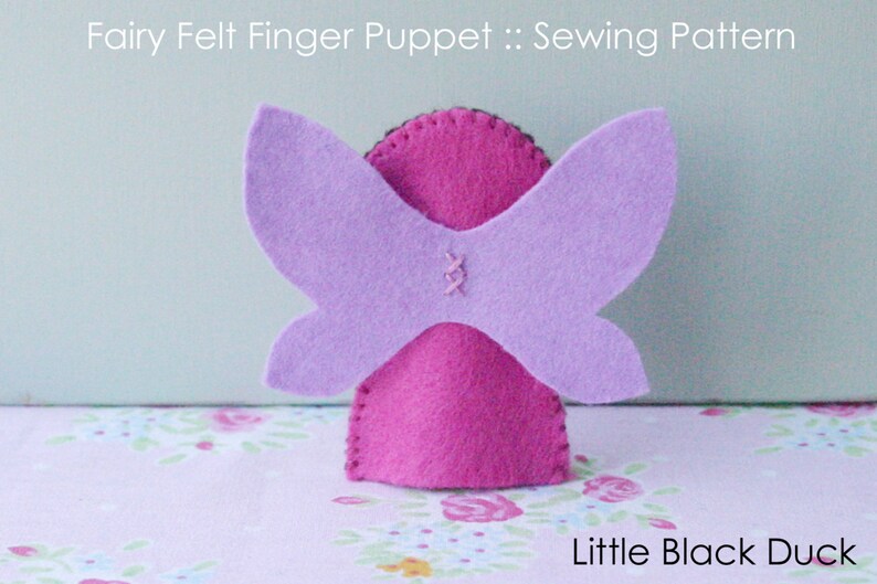 Pattern: Fairy Felt Finger Puppet | Etsy