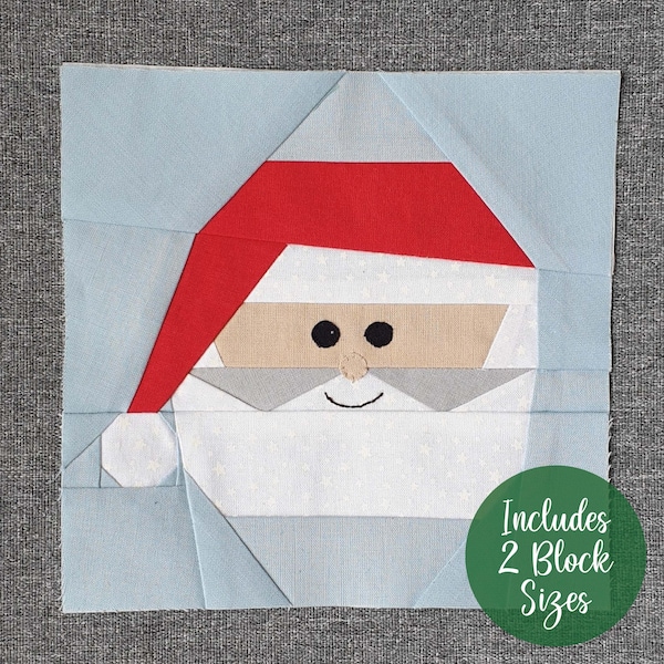 Santa Quilt Pattern - Etsy