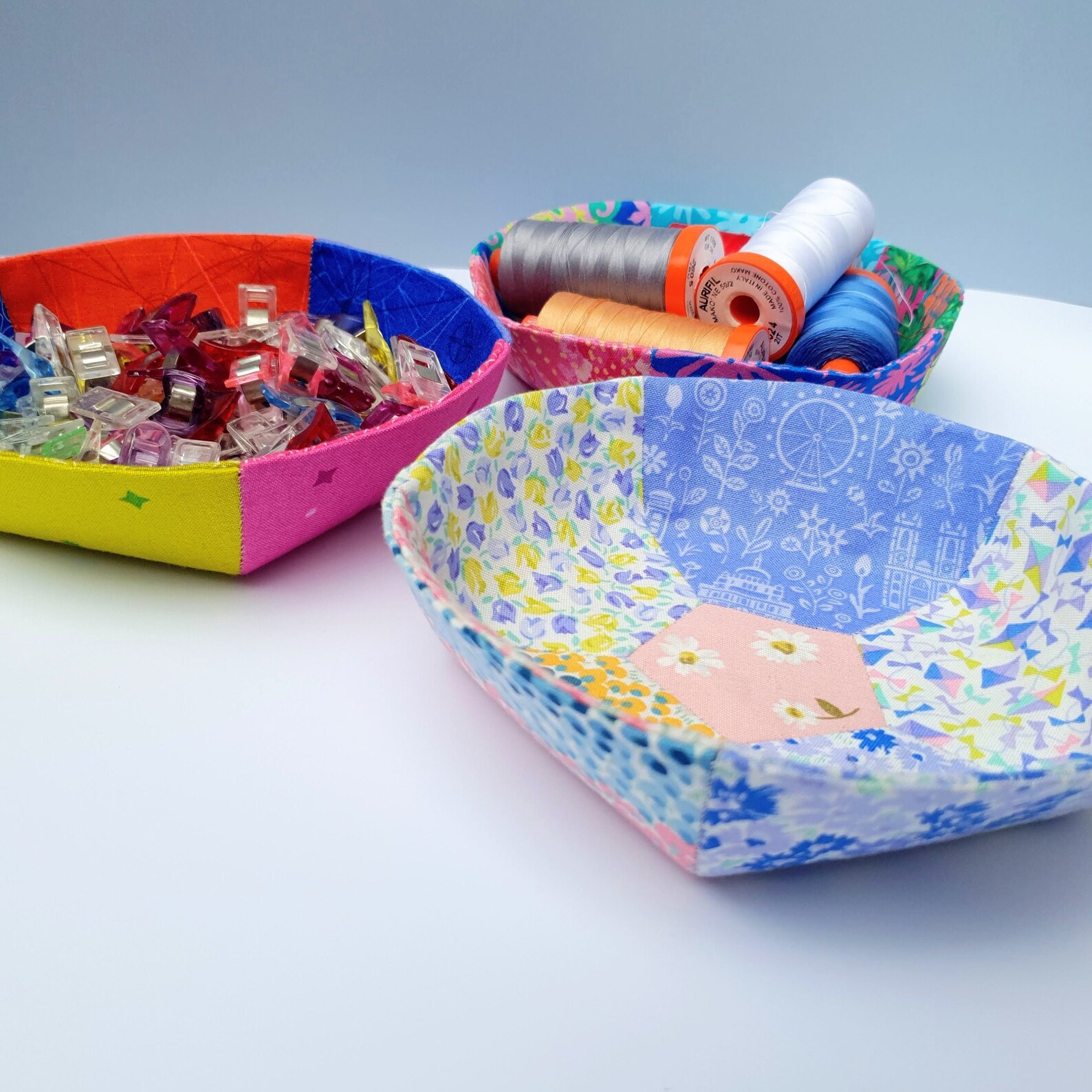 Keep It Tidy Bowl Pdf Pattern, Fabric Bowl Made Using English Paper ...