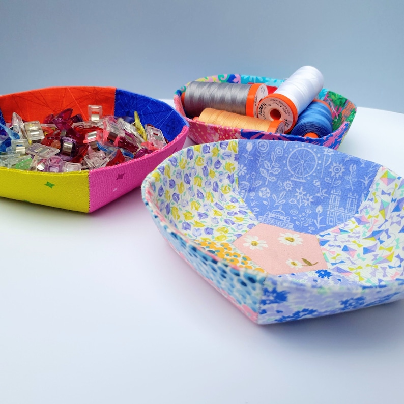 Keep It Tidy Bowl Pdf Pattern, Fabric Bowl Made Using English Paper ...