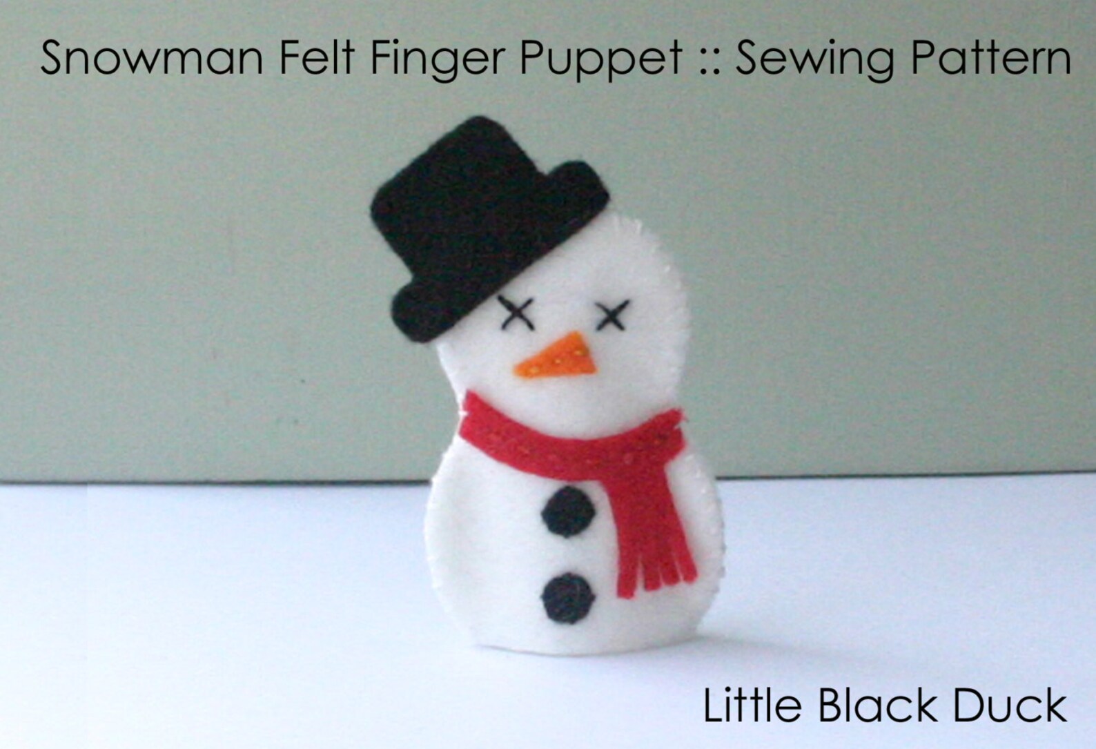 Pattern: Snowman Felt Finger Puppet - Etsy