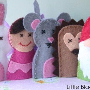 Pattern: Hedgehog Felt Finger Puppet - Etsy