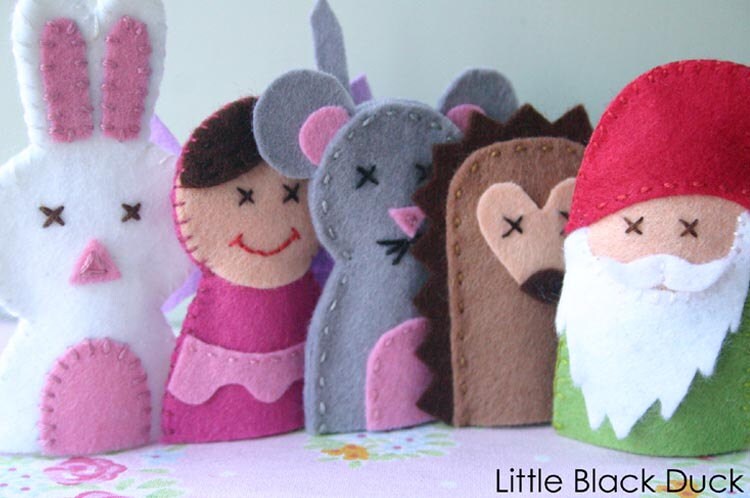 Pattern: Hedgehog Felt Finger Puppet - Etsy