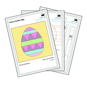Fancy Easter Egg : Paper Piecing Pdf Pattern - Etsy