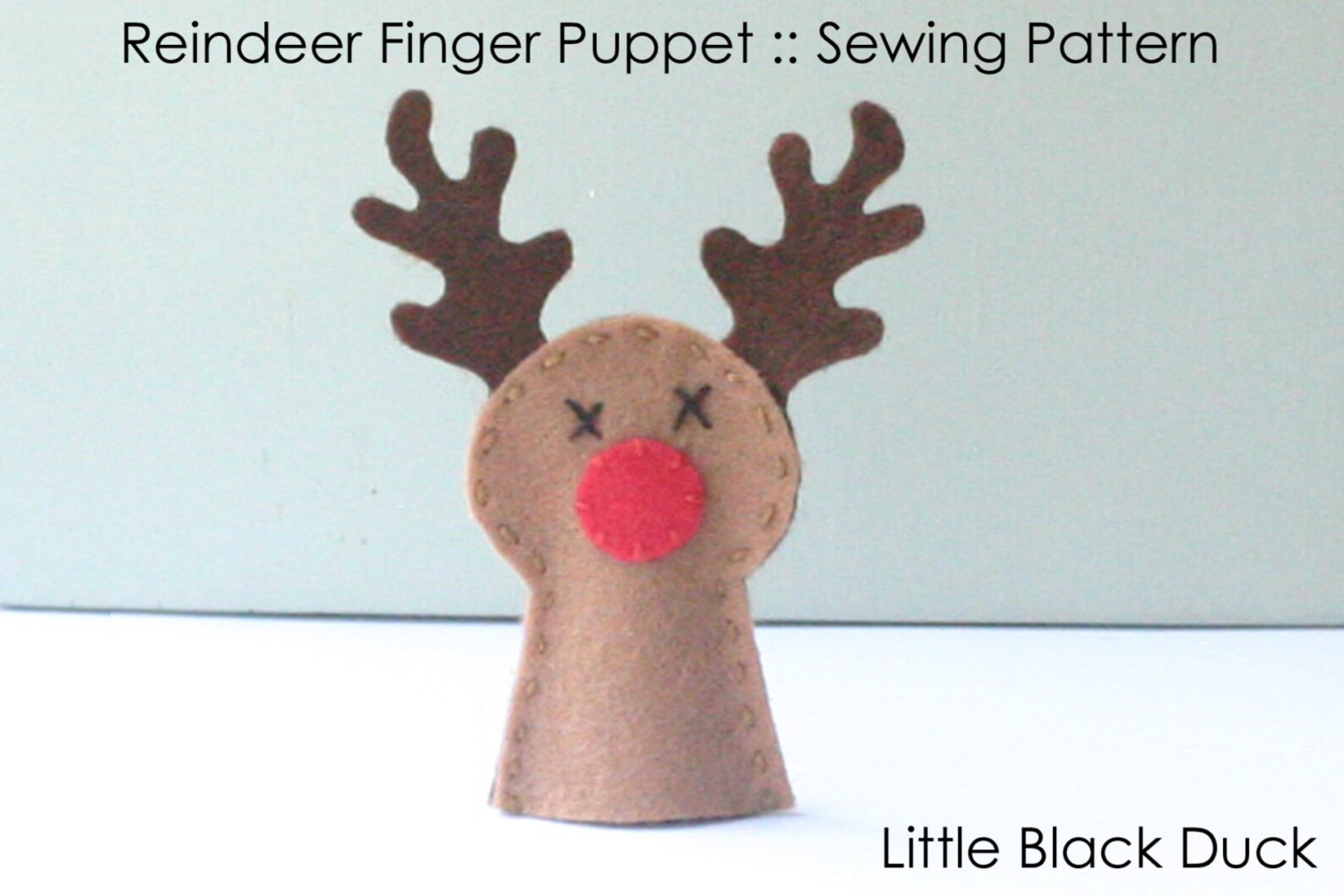 Pattern: Reindeer Felt Finger Puppet - Etsy