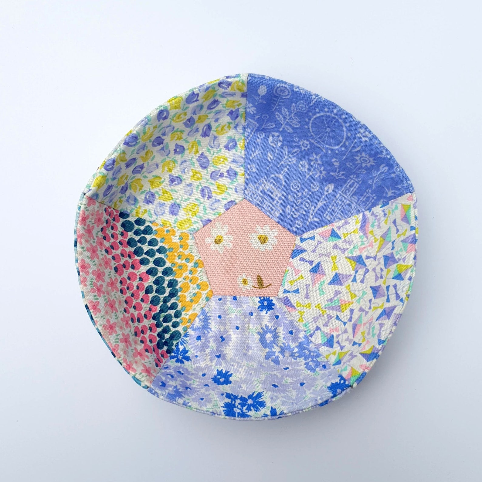Keep It Tidy Bowl Pdf Pattern, Fabric Bowl Made Using English Paper ...