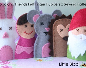 Digital Pattern: Farm Friends Felt Finger Puppets - Etsy