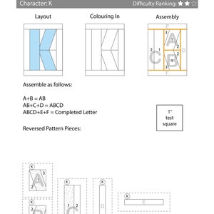 Mini FPP Alphabet Ideal for Personalising Patchwork and Quilting ...