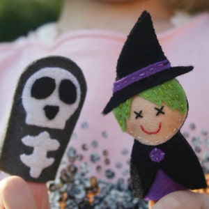 Pattern: Skeleton Felt Finger Puppet - Etsy