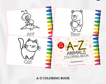 Alphabet A-Z Children's Book Tracing Book for Toddlers Ready to Print ...