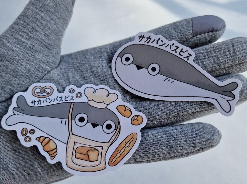 Sacabambaspis Vinyl Stickers Meme Fish, Normal Bread Waterproof Sticker ...