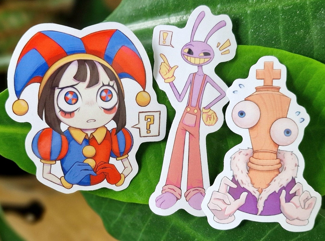 The Amazing Digital Circus Vinyl Stickers | Pomni Jax Kinger ...