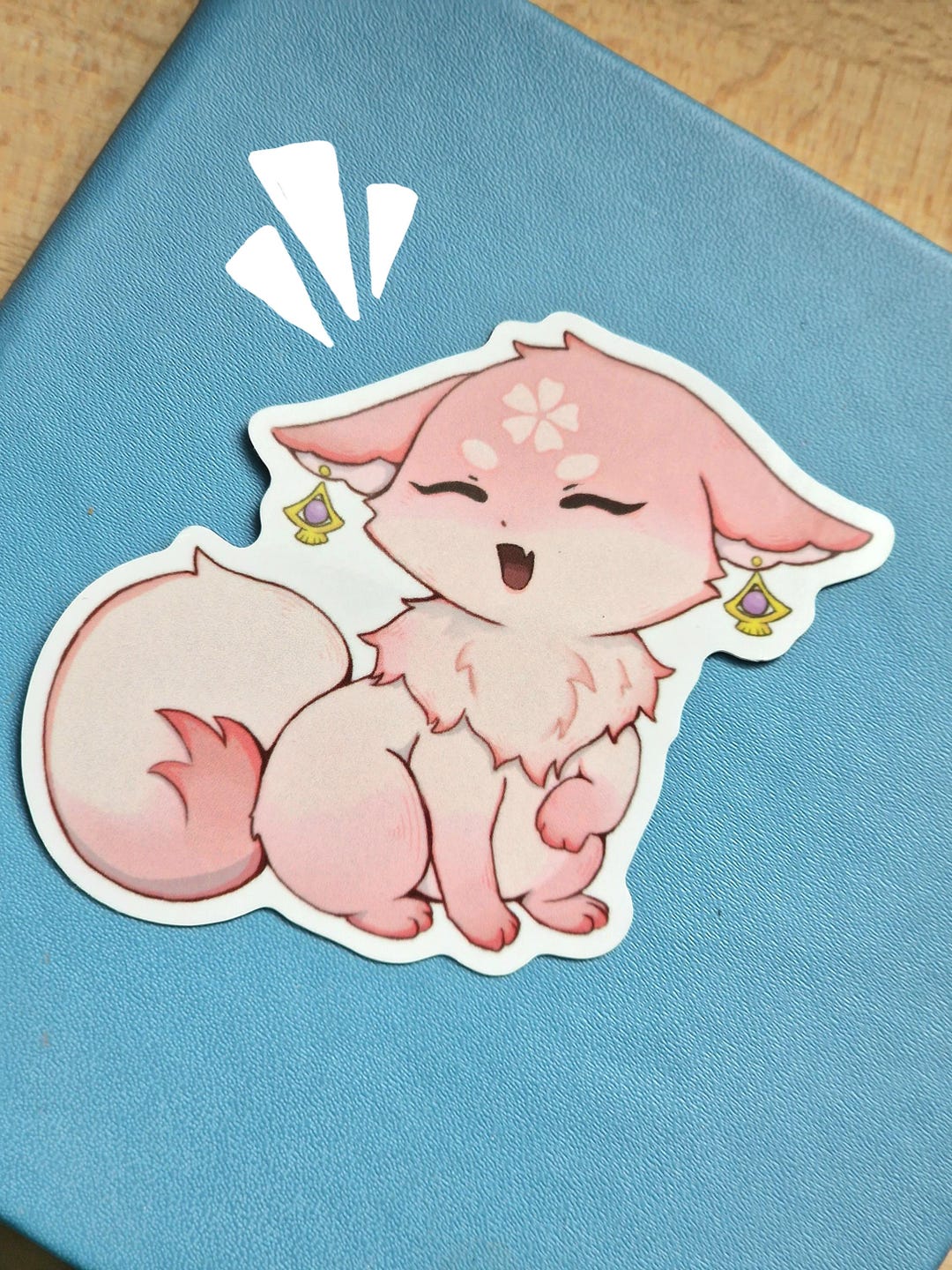 Genshin Impact Vinyl Sticker | Yae Miko Fox | Waterproof Sticker - Etsy