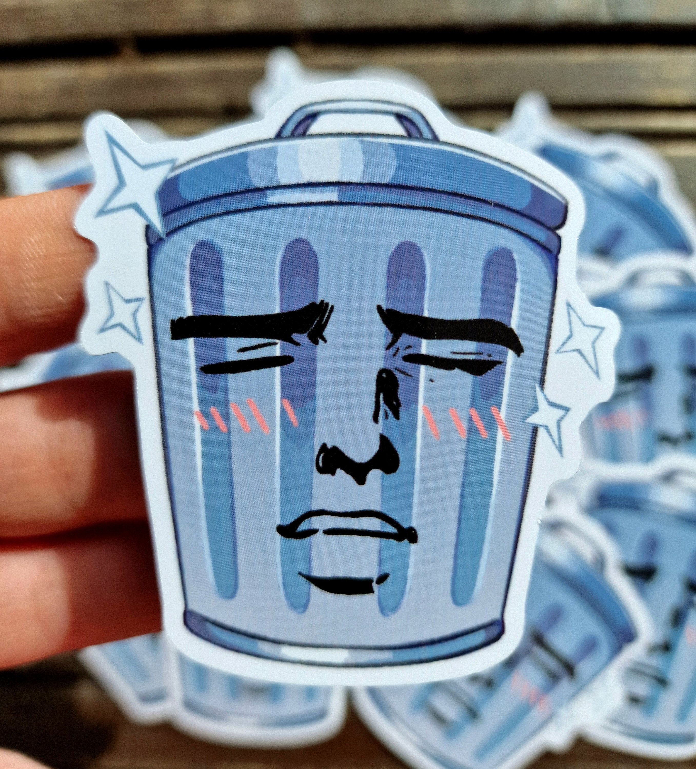Honkai Star Rail Vinyl Sticker | Trash Can | Waterproof Sticker - Etsy