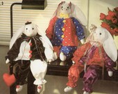 Bunny Rabbit and Cat Dolls Simplicity Sewing Pattern 9336 UNCUT 24 Inch ...