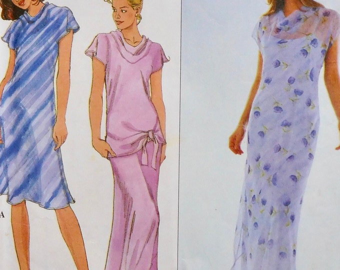 Misses Bias Dress Top Skirt Slip Simplicity Sewing Pattern - Etsy