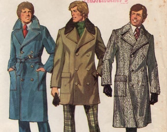 Mens Overcoat Sewing Pattern - Etsy UK