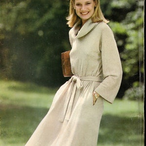 Misses Funnel Collar Dress Butterick See & Sew Pattern 5830, Size Large ...