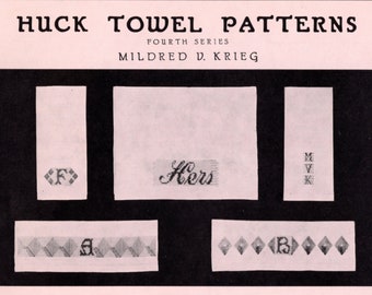 Huck Towel Patterns - Etsy