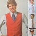 Men's Vest and Tie Jiffy Pattern Simplicity 9745 Size 42 UNCUT Vintage ...