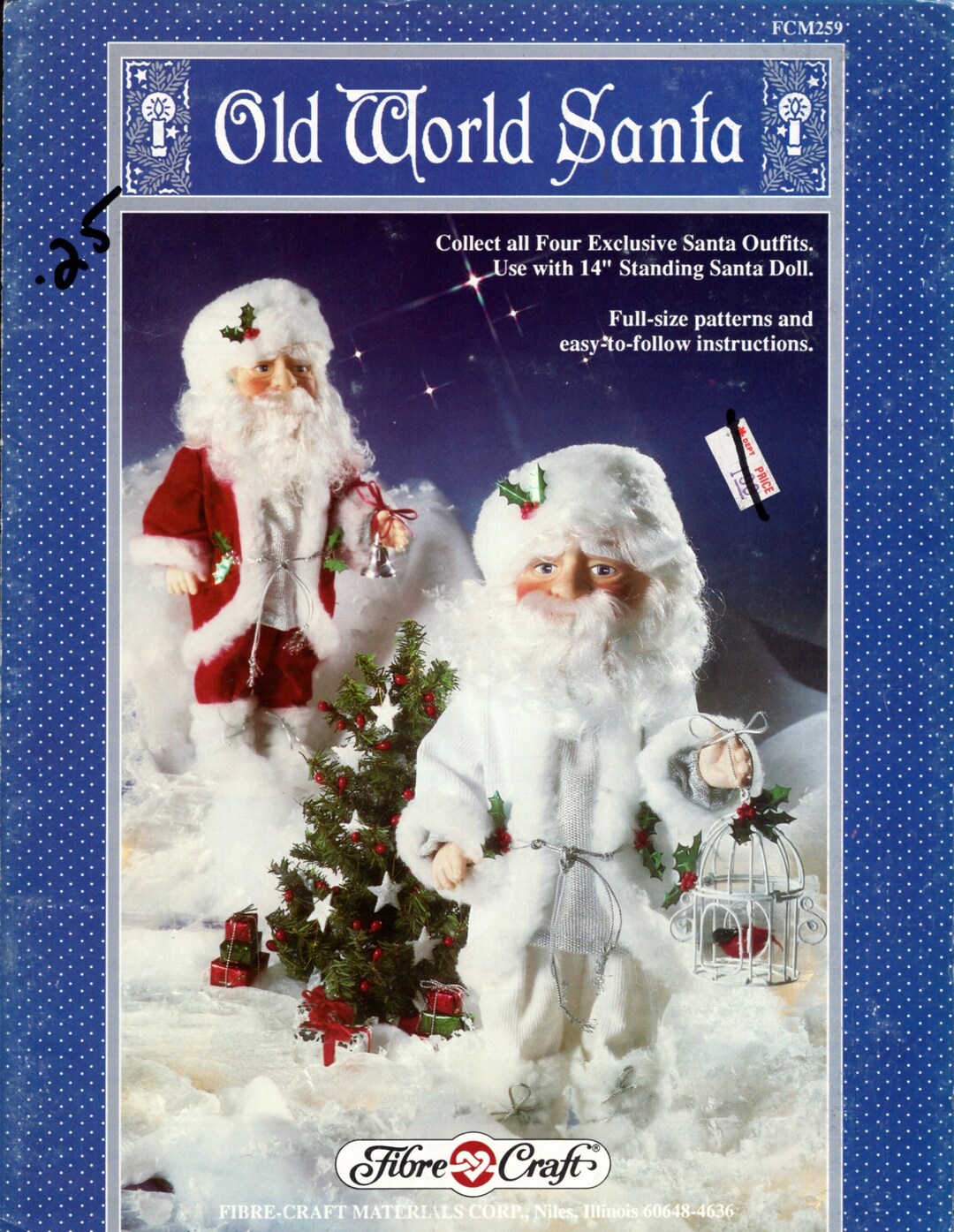 Old World Santa Outfit Pattern, Fits 14 Inch Santa Dolls FCM259 - Etsy