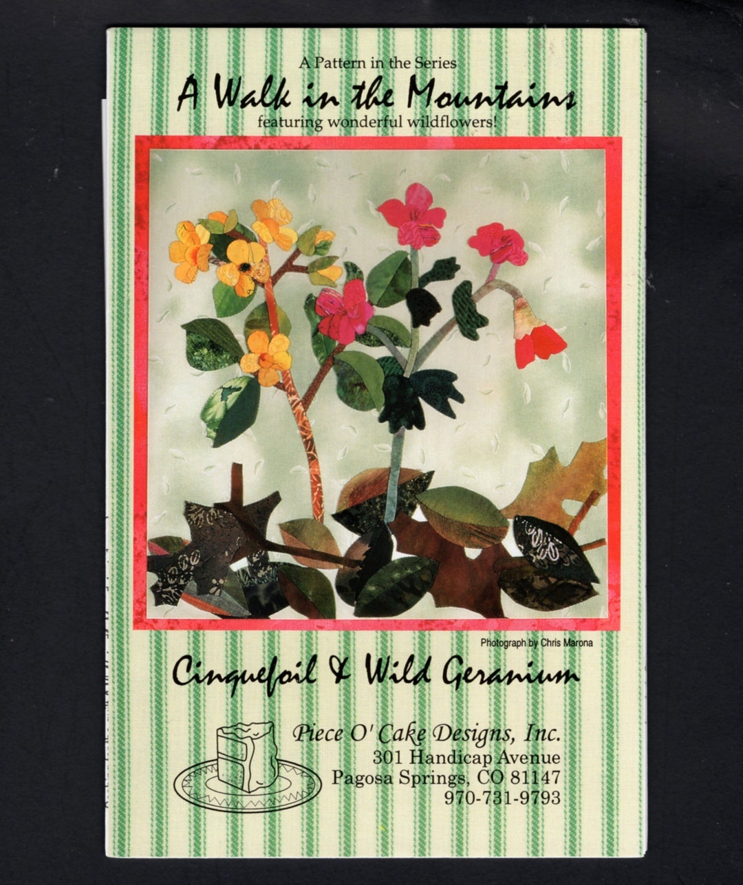 Cinquefoil and Wild Geranium, Quilt Block Pattern, A Walk in the ...