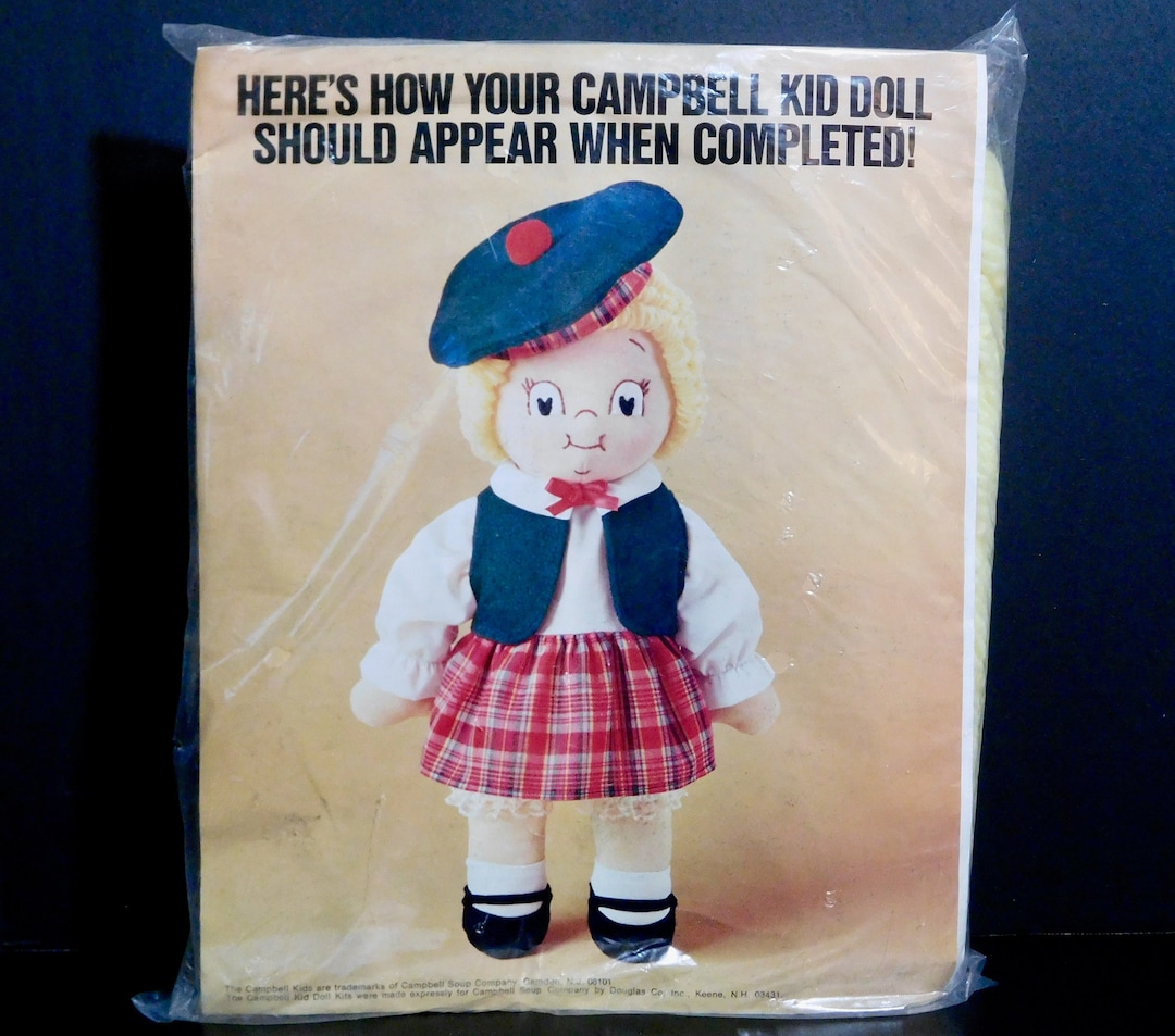 Campbell Kid Doll Kit, Campbell's Soup Doll Kit, Stuffed Doll Kit - Etsy