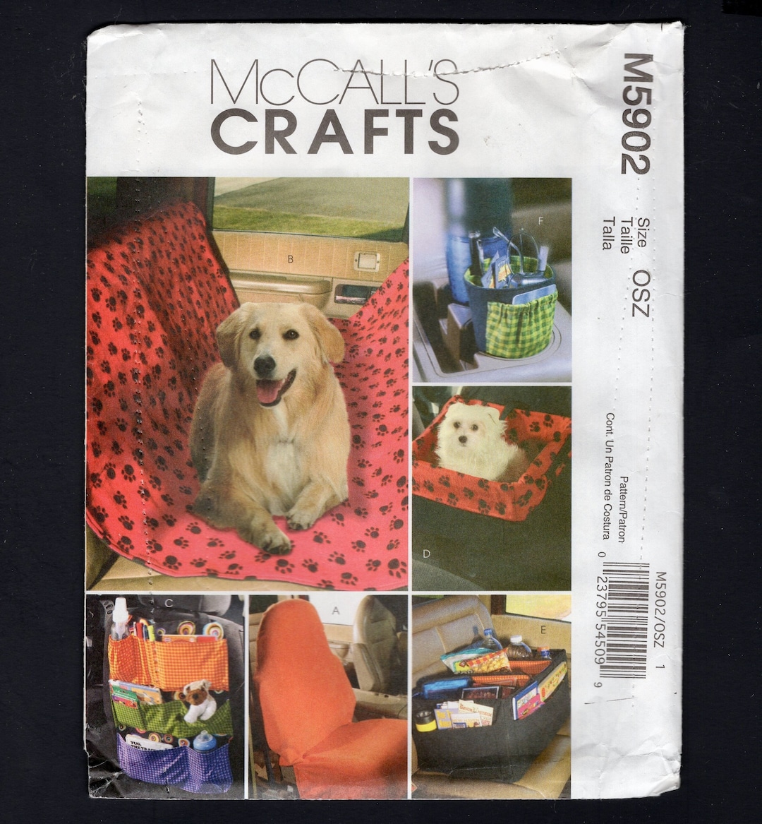 Car Organizers and Pet Seat Mccalls Sewing Pattern M5902 - Etsy