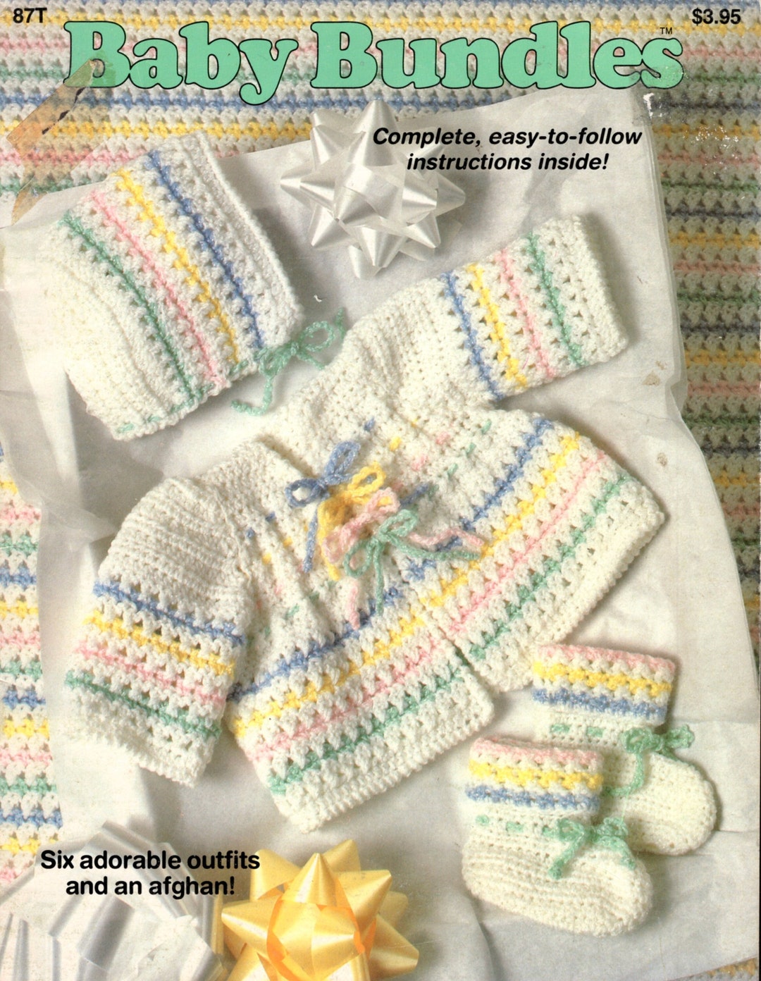 Baby Bundles: 6 Adorable Outfits and an Afghan, Crochet Patterns Book ...