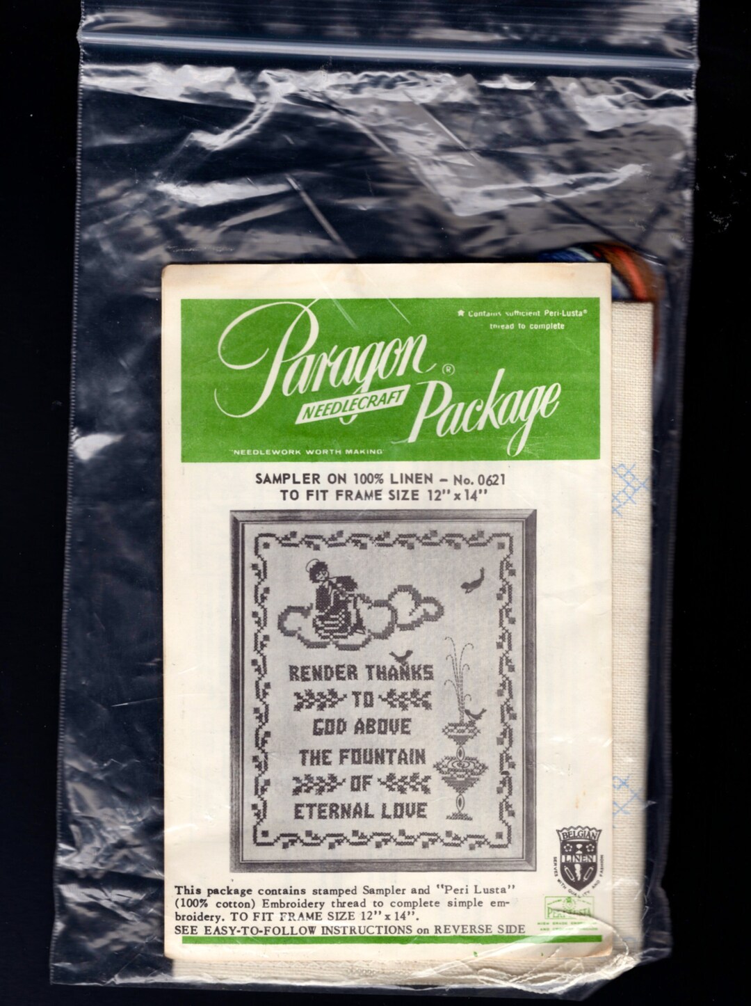 Render Thanks Sampler Stamped Cross Stitch Kit, Paragon Needlecraft ...