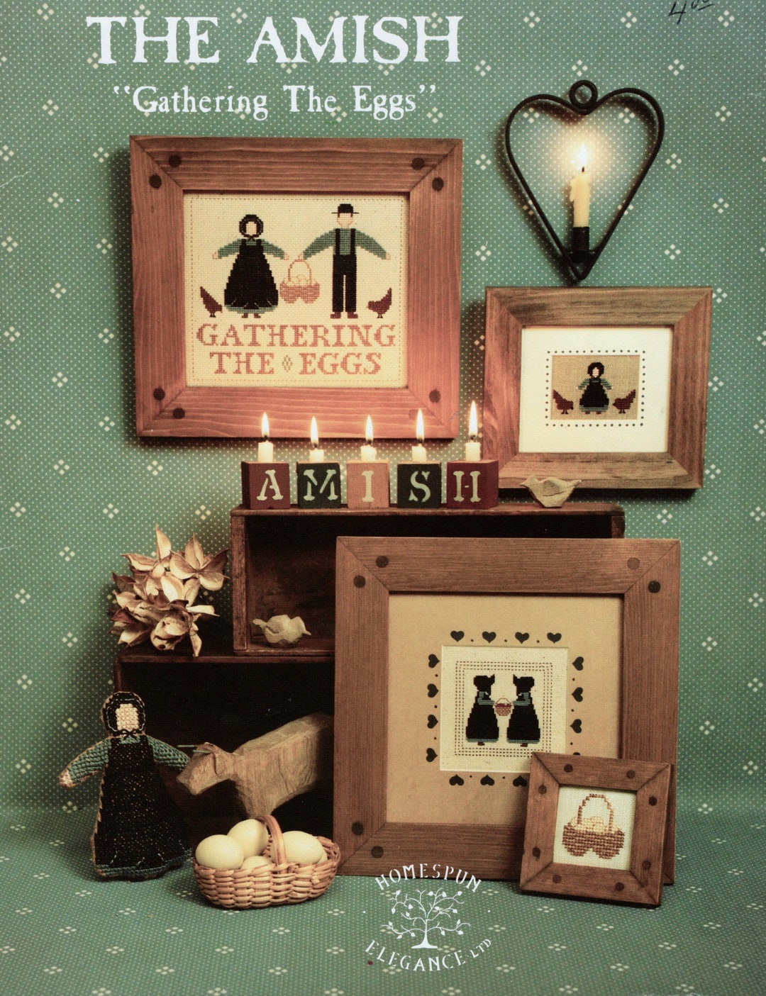 The Amish: Gathering the Eggs, Cross Stitch Patterns From Homespun ...
