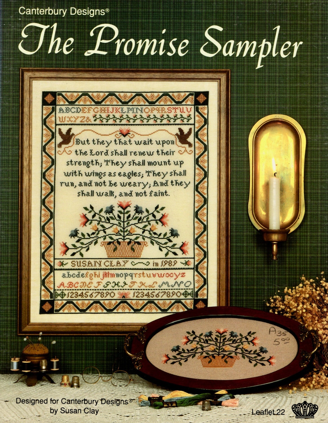 The Promise Sampler Embroidery Pattern, Canterbury Designs Leaflet 22 ...