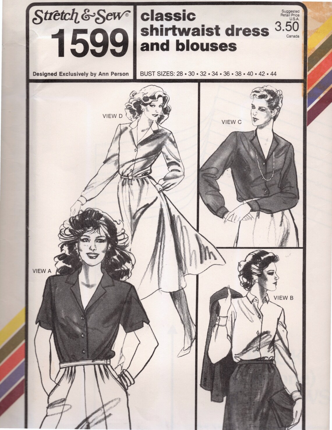 Stretch & Sew Ann Person Sewing Pattern 1599 Classic - Etsy