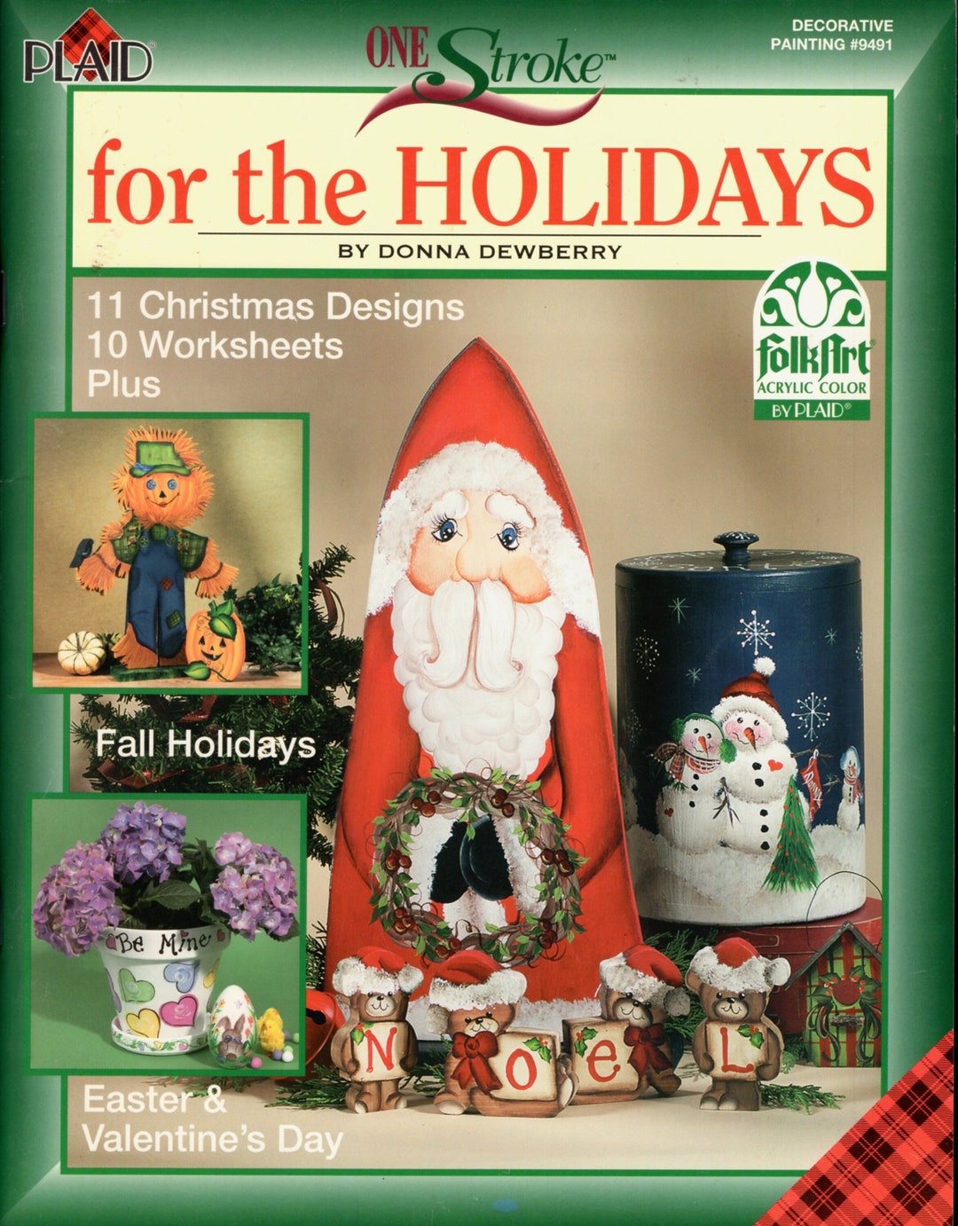 Plaid One Stroke for the Holidays by Donna Dewberry, Tole Painting ...